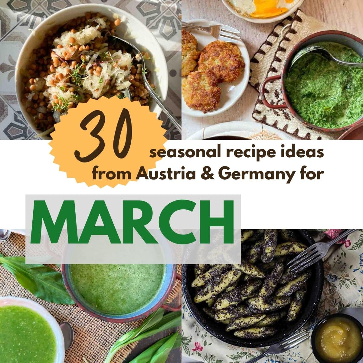 30 seasonal Austrian recipe ideas for march
